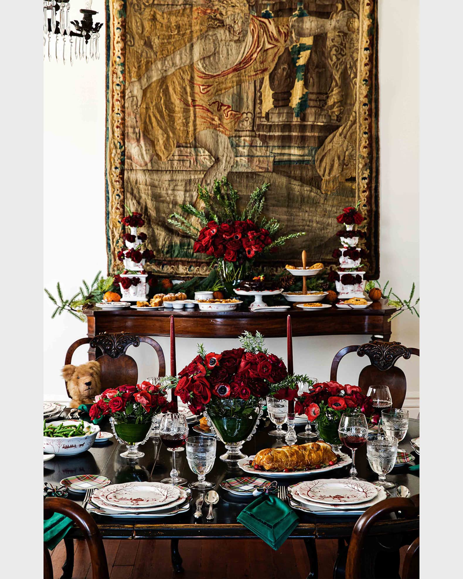Country Estate Winter Frolic Ruby Dinnerware Collection | Neiman Marcus