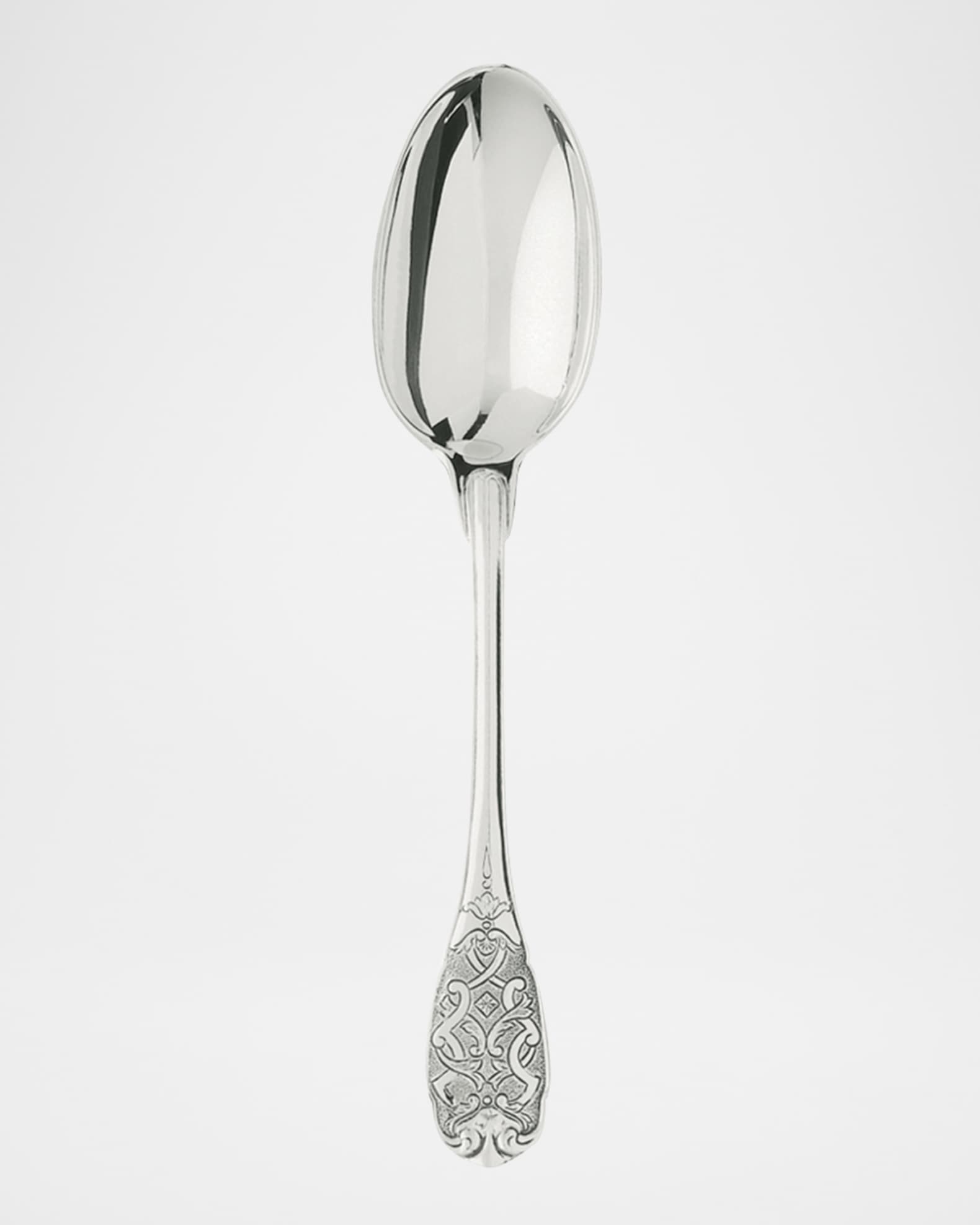 silver dessert spoon