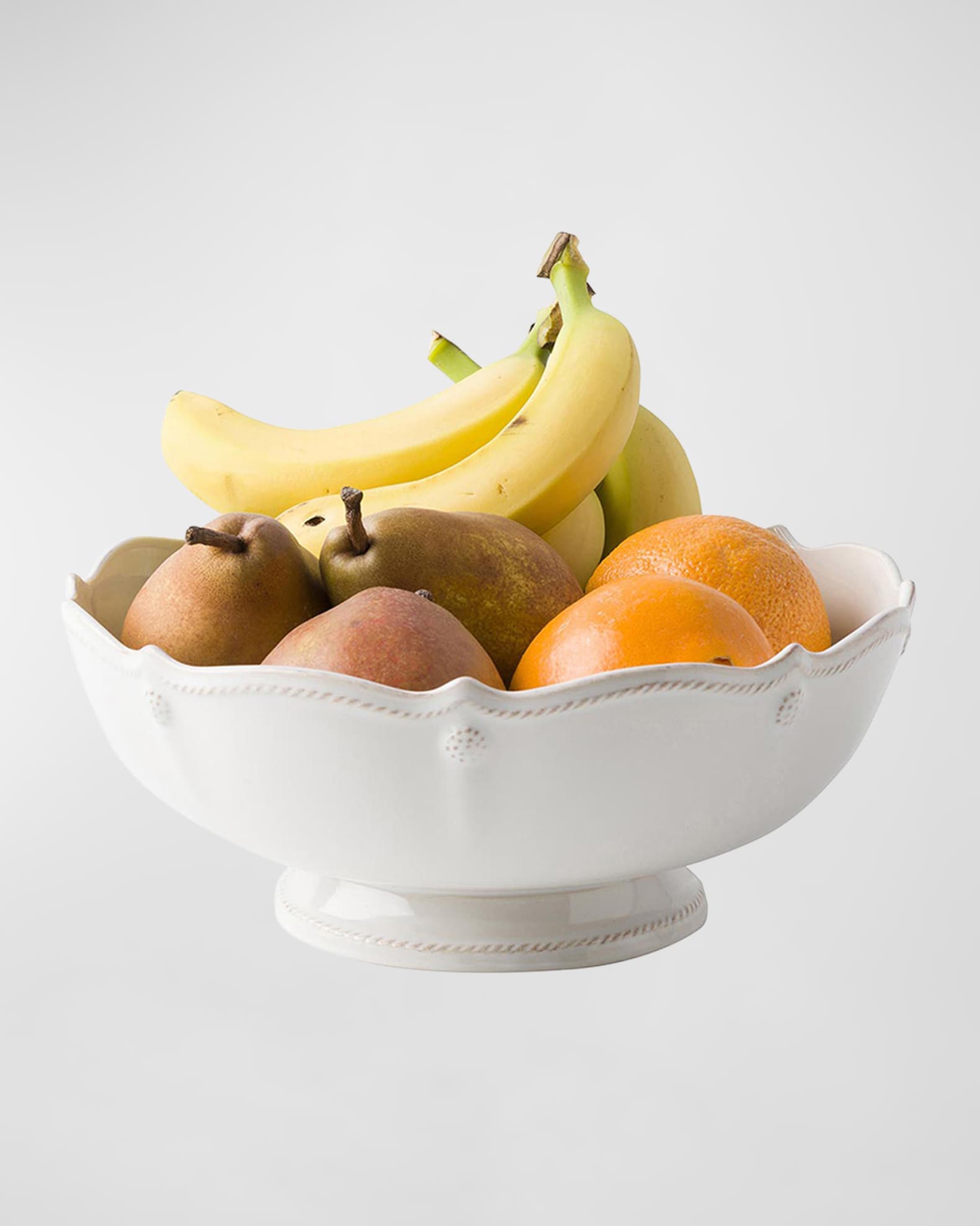Juliska Berry & Thread 11" Footed Fruit Bowl - Whitewash | Neiman Marcus