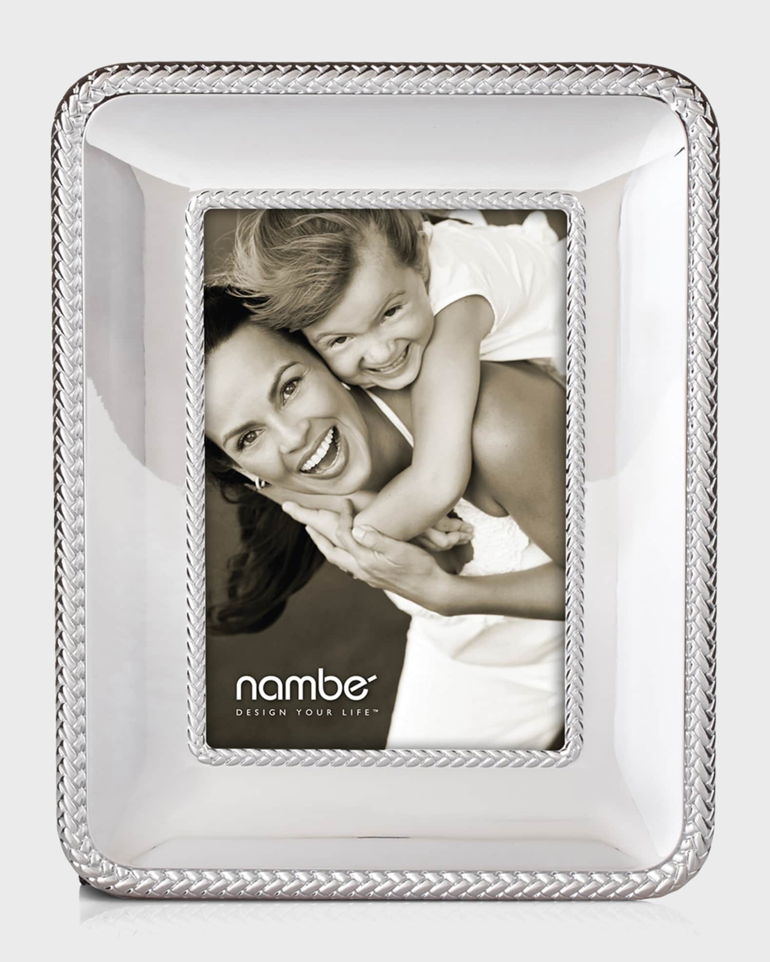 Nambe Braid 4" x 6" Picture Frame | Neiman Marcus
