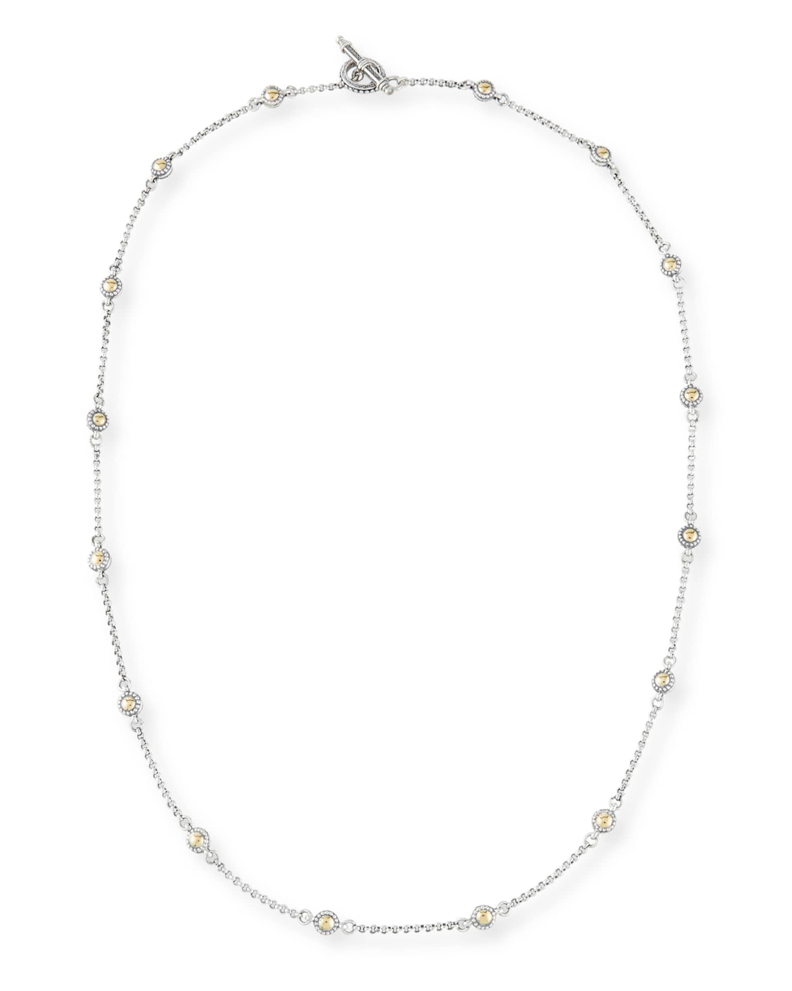 Konstantino Classic Dot Chain Necklace, 28" | Neiman Marcus
