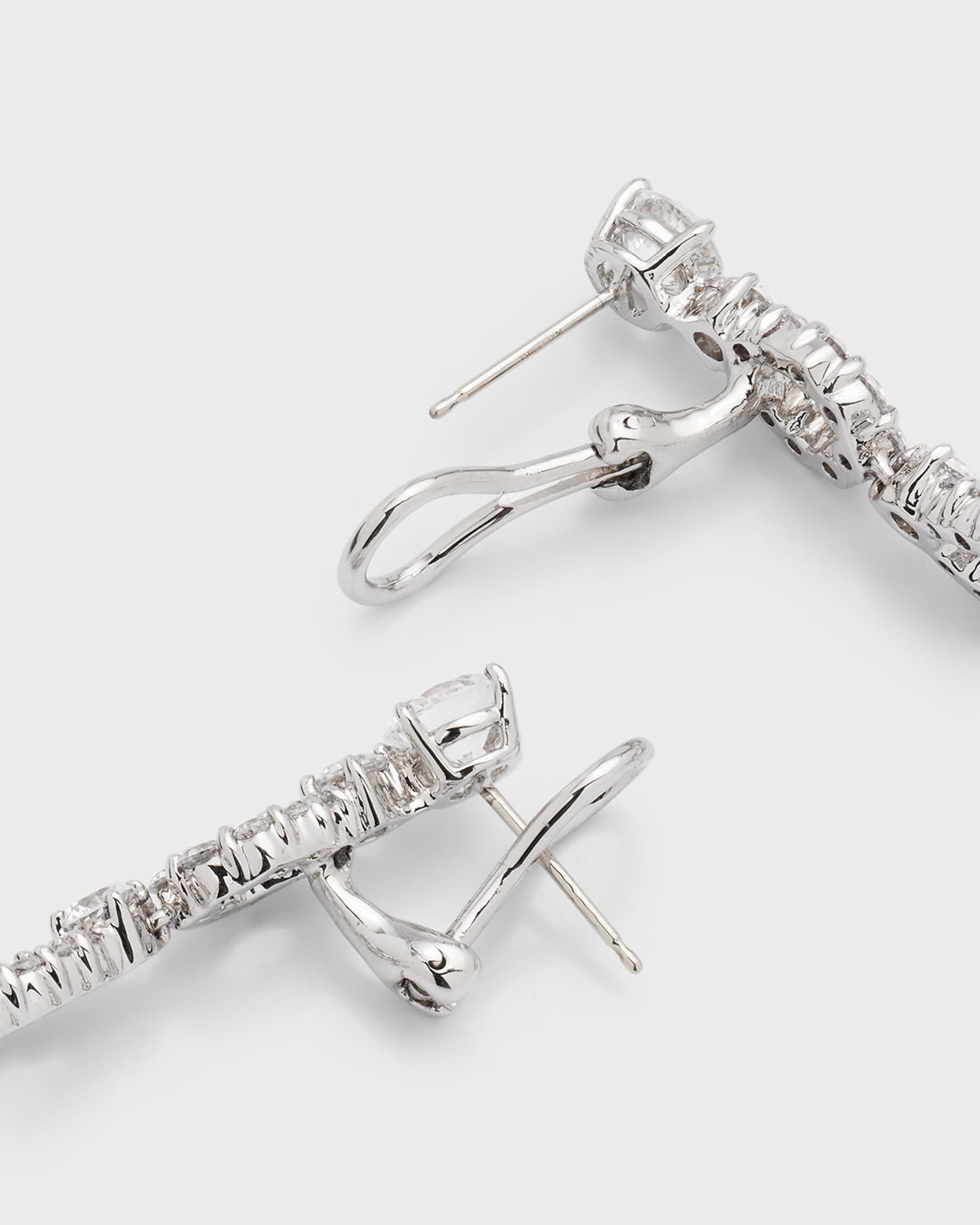 Fantasia by DeSerio Three-Tier Cubic Zirconia Earrings | Neiman Marcus