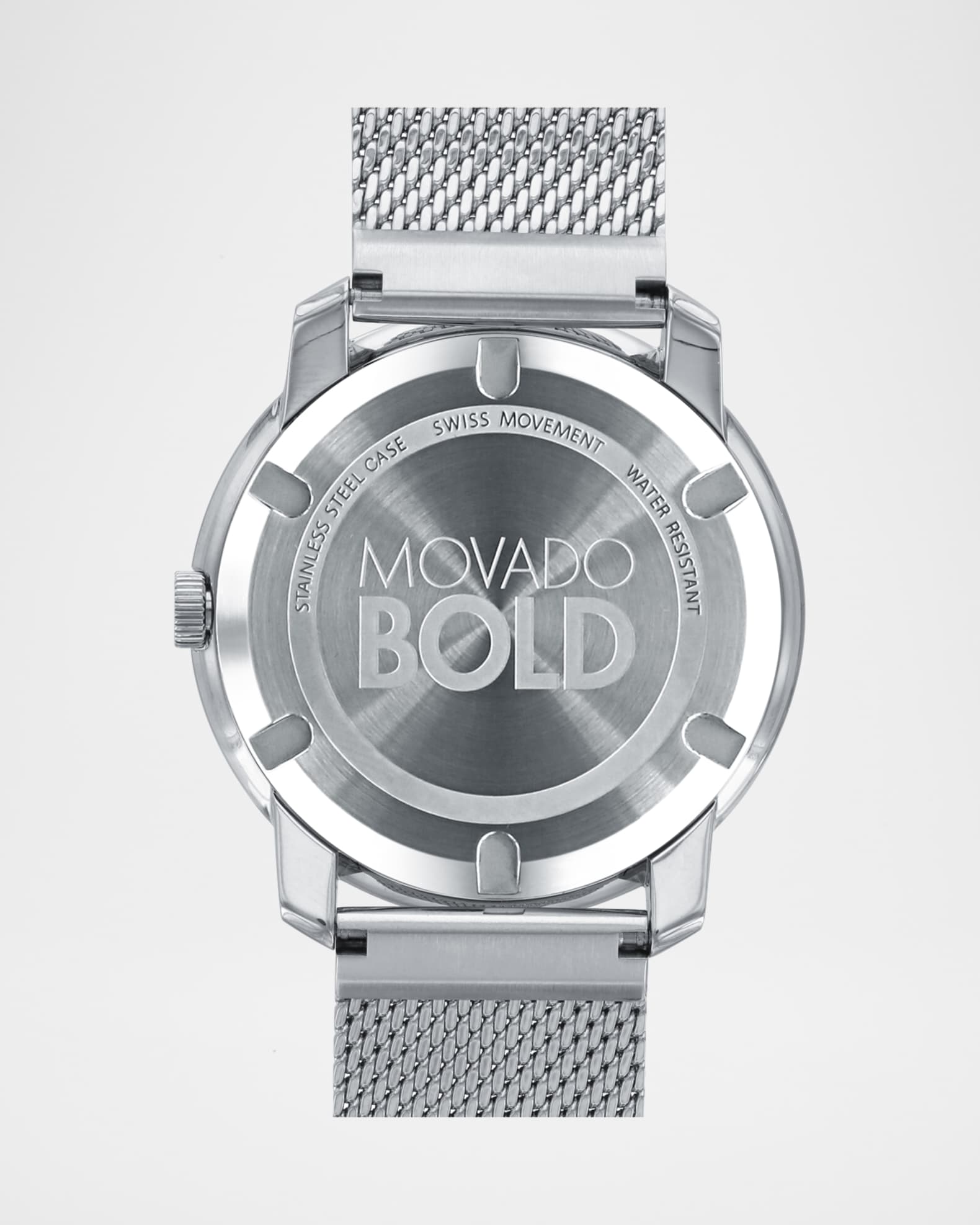 Movado Bold 44mm Bold Watch with Mesh Bracelet, Silver | Neiman Marcus
