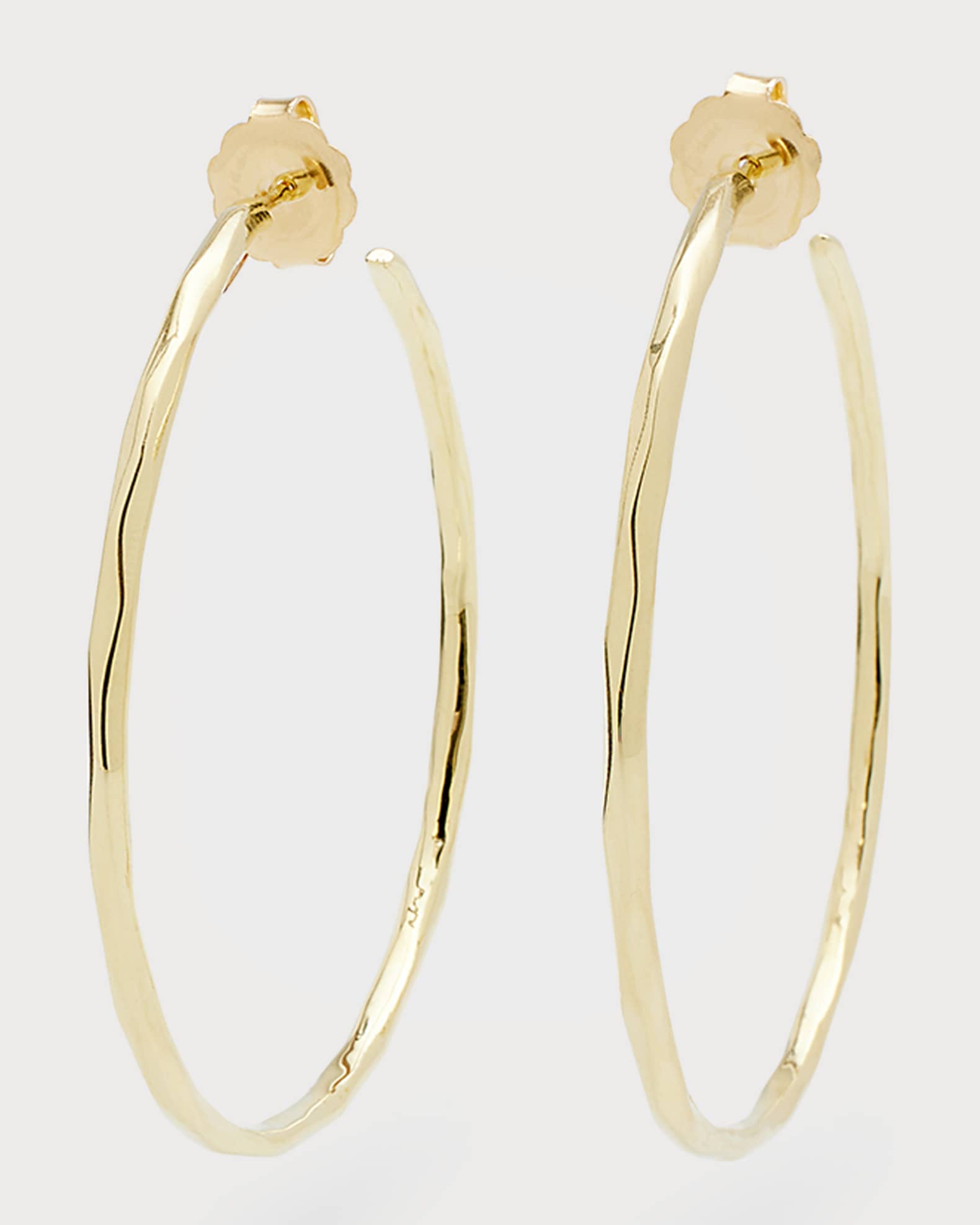 Ippolita Large Squiggle Hoop Earrings in 18K Gold | Neiman Marcus