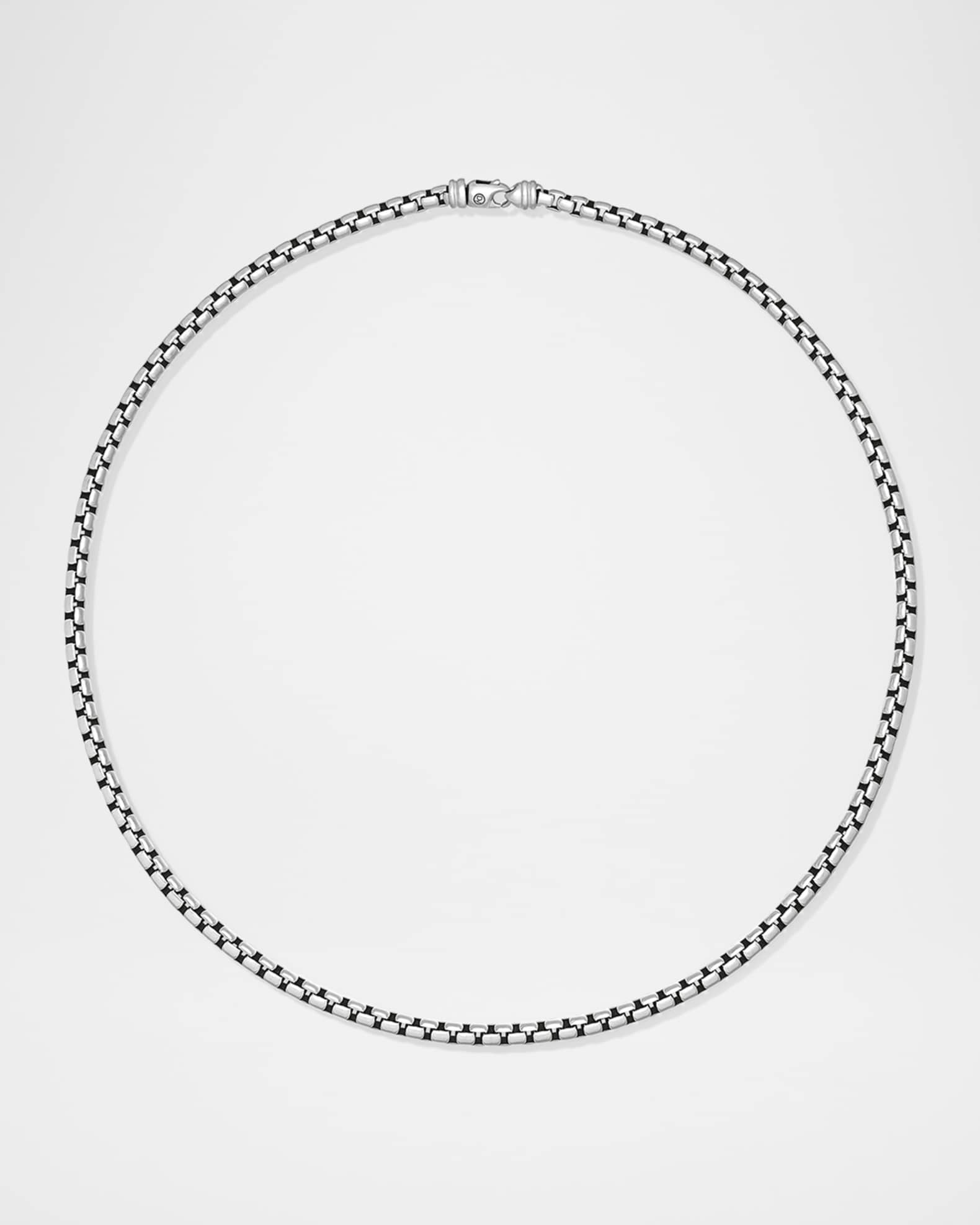 David Yurman Men's Box Chain Necklace in Silver, 5.2mm, 20"L | Neiman ...