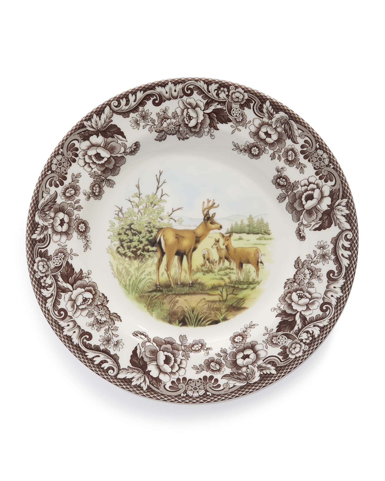 Spode Woodland Deer Dinner Plates, Set of 4 | Neiman Marcus