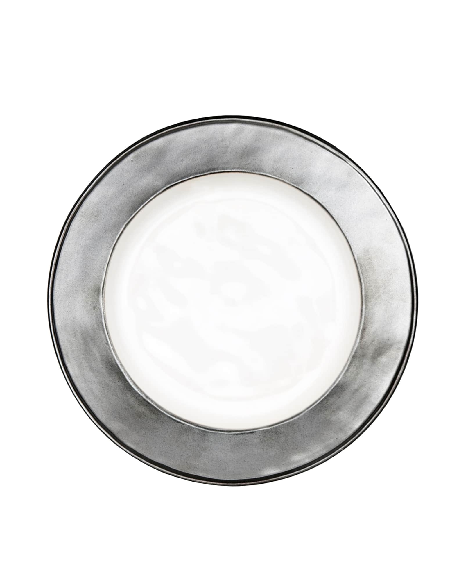 Juliska Emerson Side/Cocktail Plate - White/Pewter | Neiman Marcus