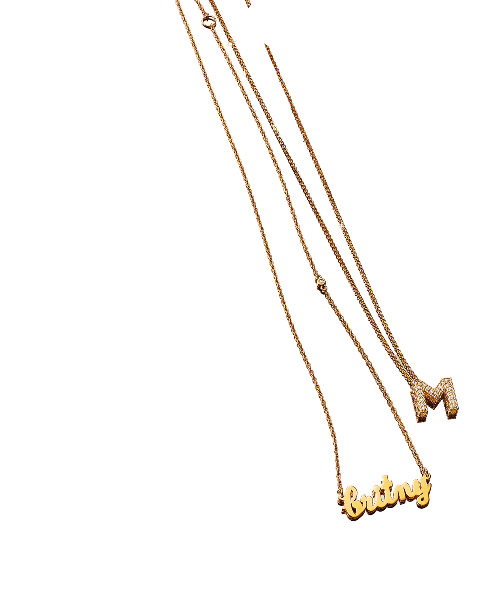 Maya Brenner Designs Mini 2-Letter Personalized Necklace, 14k Yellow ...
