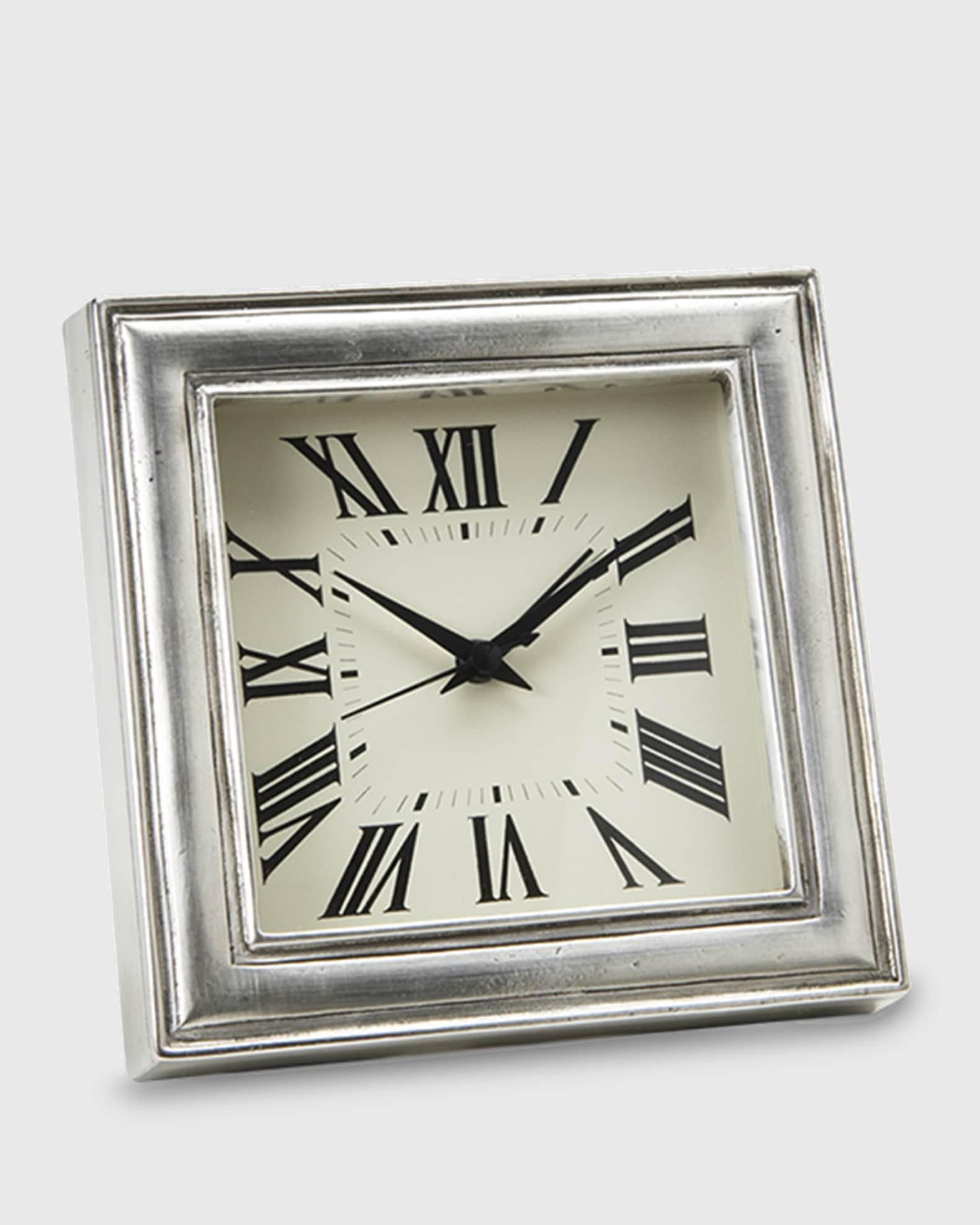 Match Pewter Clock | Neiman Marcus